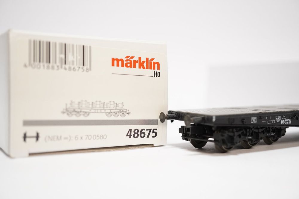 4œ Märklin HO 48675 DB Schwerlastwagen mit Kurbelwelle | Kaufen auf Ricardo