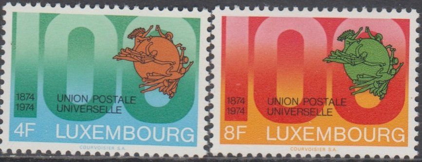 Luxemburg 1974 100.Weltpostverein-Centenaire Poste UPU (Neu und originalverpackt) in Melano für ...