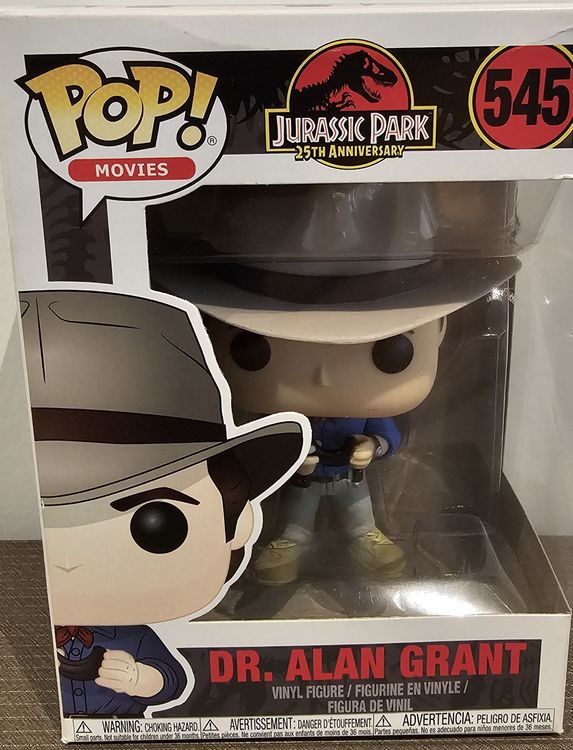 Funko Pop! Jurassic Park Dr. Alan Grant 545 (Neu und originalverpackt ...
