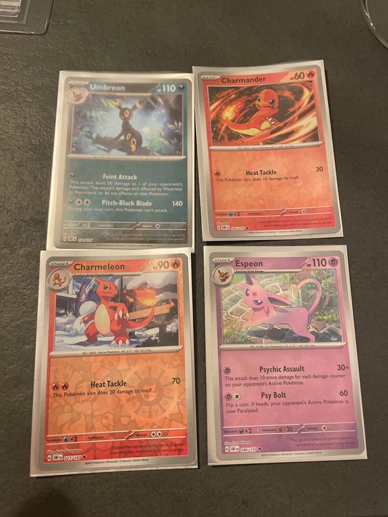 Umbreon Charmander Charmeleon Espeon Reverse Obsidian Flames | Kaufen ...