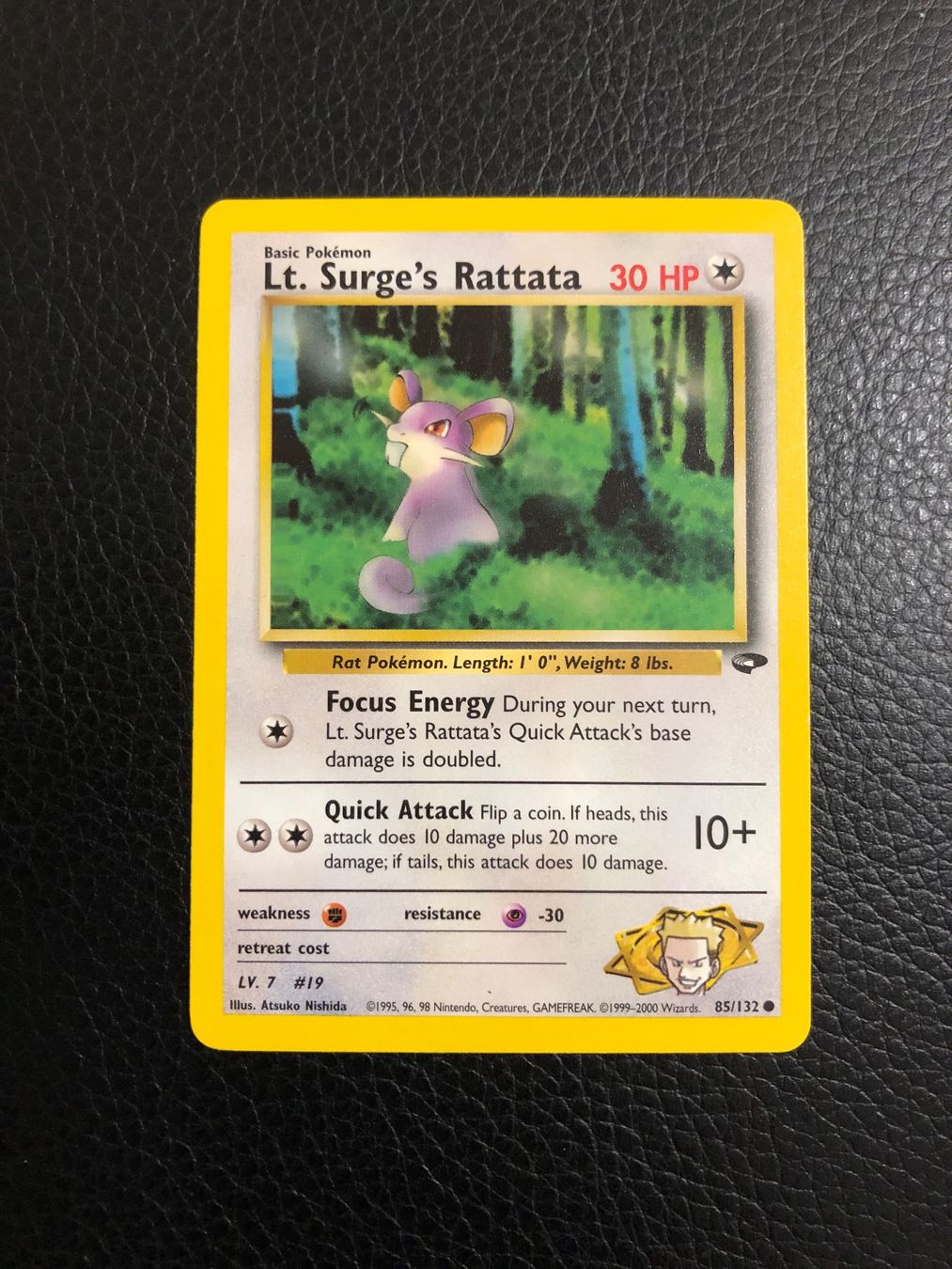 Gym Challenge Lt. Surge’s Rattata 85/132 Ab 1 (Gebraucht) in Paradiso ...