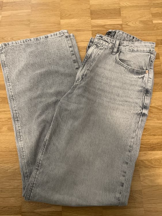 Amisu Jeans, Wide Leg, Grau, Gr. 38 - Top Zustand! (Neu (gemäss ...