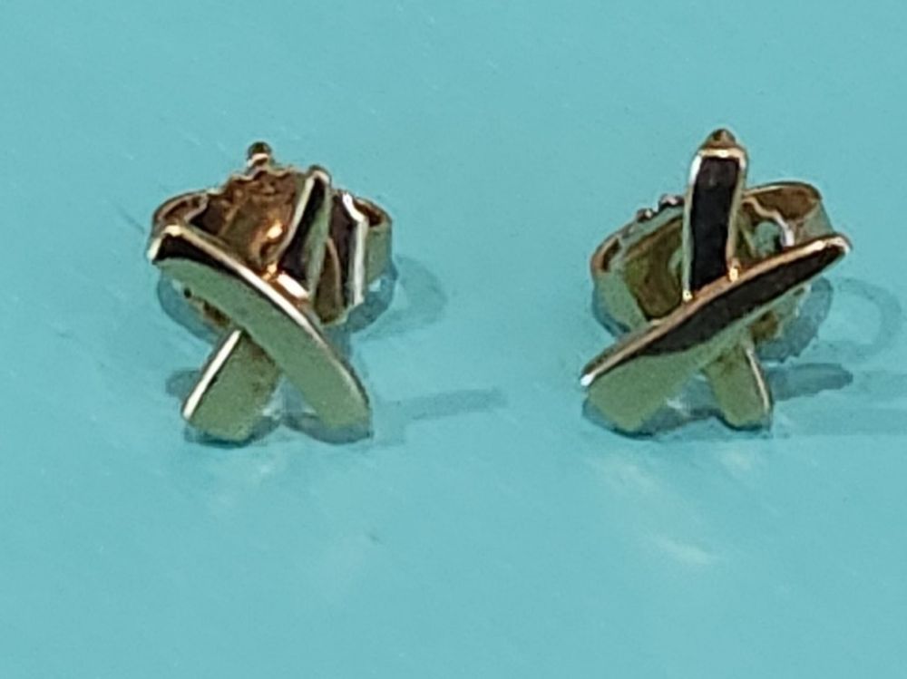 Tiffany & Co. Ohrringe X 750 Gold TOP ZUSTAND Original (Gebraucht) in ...