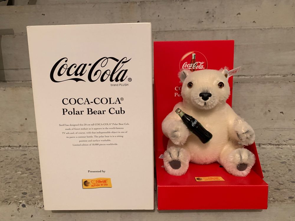 STEIFF Coca Cola Eisbär Cub EAN 666032 (Neu und originalverpackt) in ...