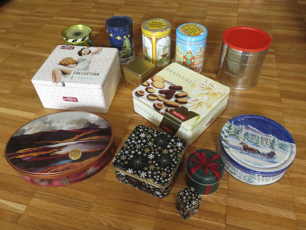 13 Blech - Büchsen - Guetzli - Läckerli - Ricola - Davelaar (Gebraucht ...