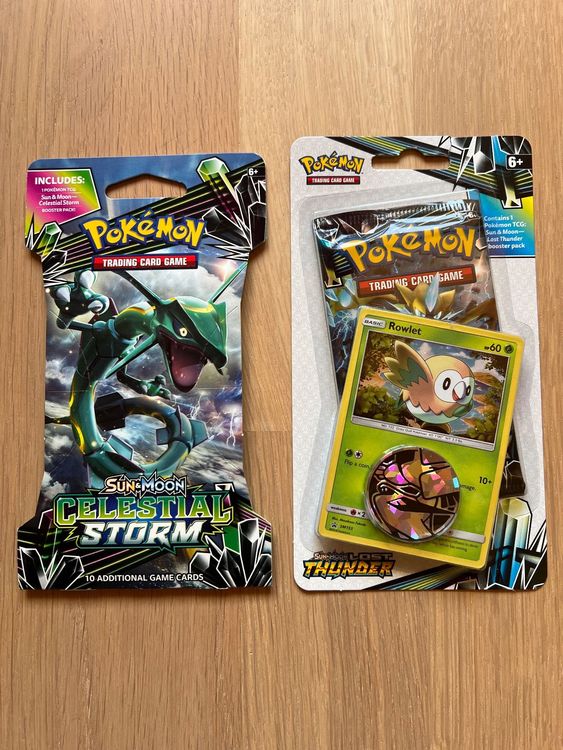 2x Pokemon TCG Sun & Moon Blister Booster Pack RARE VINTAGE | Kaufen auf Ricardo