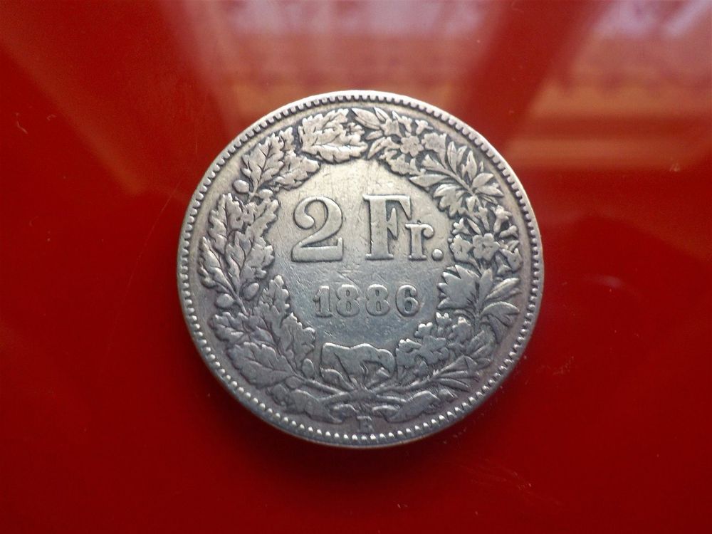 CH- 2 Franken 1886 SILBER Münze | Kaufen auf Ricardo