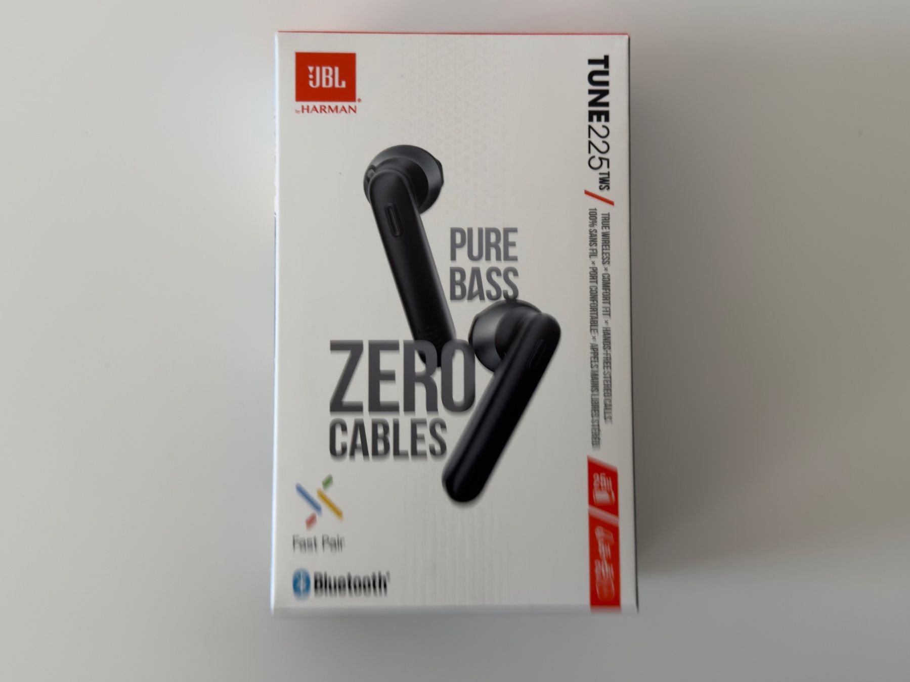 Écouteurs JBL Tune 225TWS noir (Neuf avec emballage d'origine) à ...