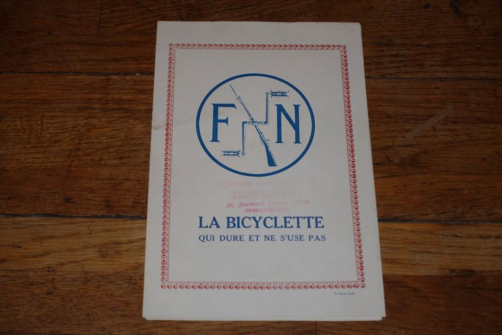 FN BICYCLETTE ORIGINAL ANTIQUE BROCHURE OLDTIMER | Kaufen auf Ricardo