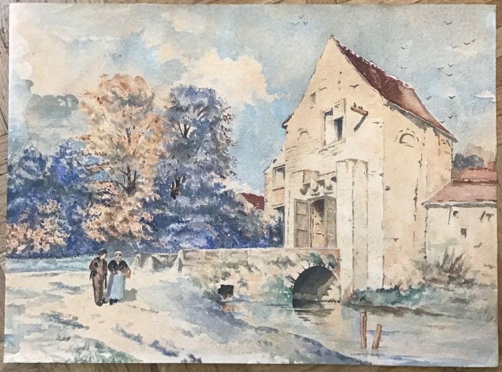 Antike Aquarell von eine paar (Gebraucht) in Root für CHF 5 – mit Lieferung auf Ricardo kaufen