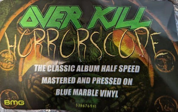Overkill – Horrorscope - Remastered, Blue Marble Vinyl! (Neu und ...