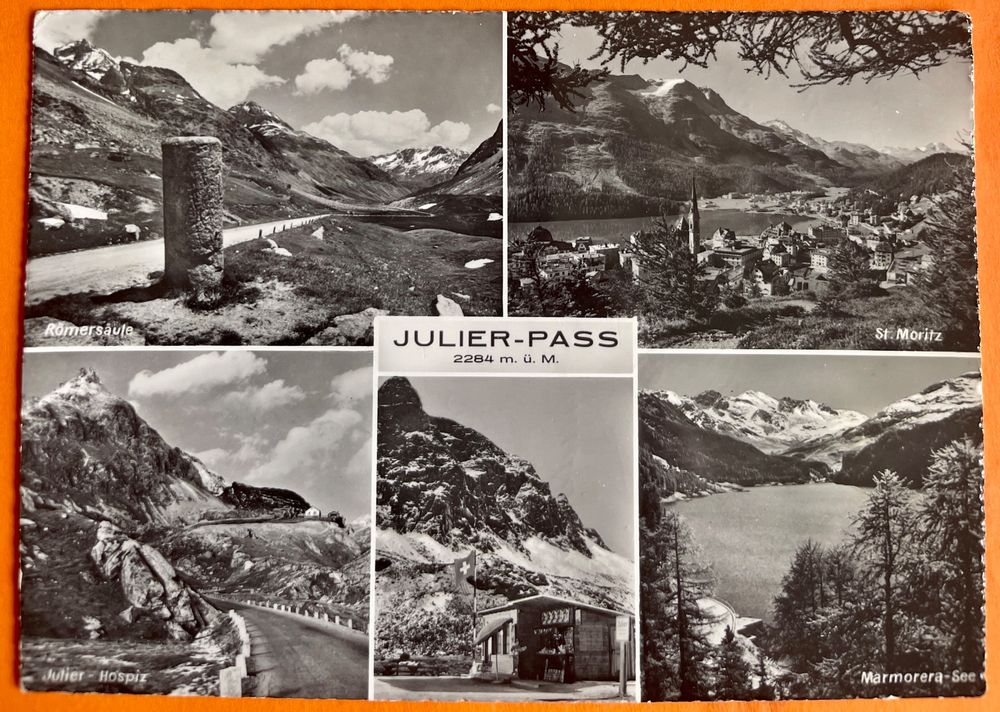 JULIER-PASS - Marmorera-see... Multi-vues 1960 | Kaufen auf Ricardo
