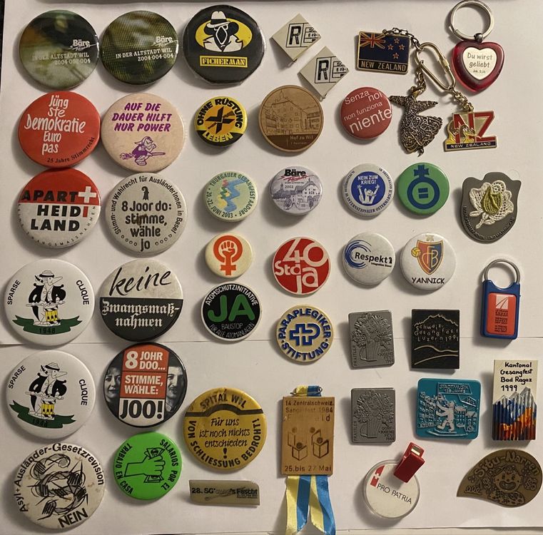 Pins, Buttons, Anstecker, viele Sujets, jetzt entdecken! (Neu und ...