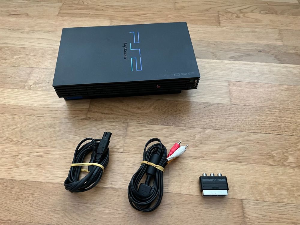 Playstation 2 Konsole Fat schwarz (SCPH-50004) (Gebraucht) in ...