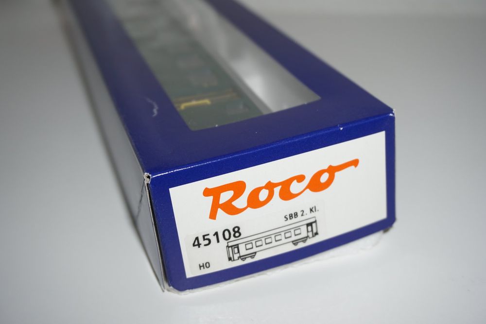 Roco 45108 - SBB EW II B Personenwagen grün 2.Klasse H0/DC (Gebraucht) in Matten b. Interl für ...