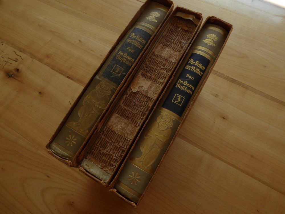 Die Sitten der Völker - 3 Bände - Dr. Georg Buschan (Gebraucht) in ...