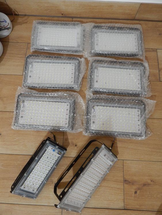 NEU!!! 7 Stk. 100W + 1 Stk. 50W LED Fluter Scheinwerfer (Neu und ...