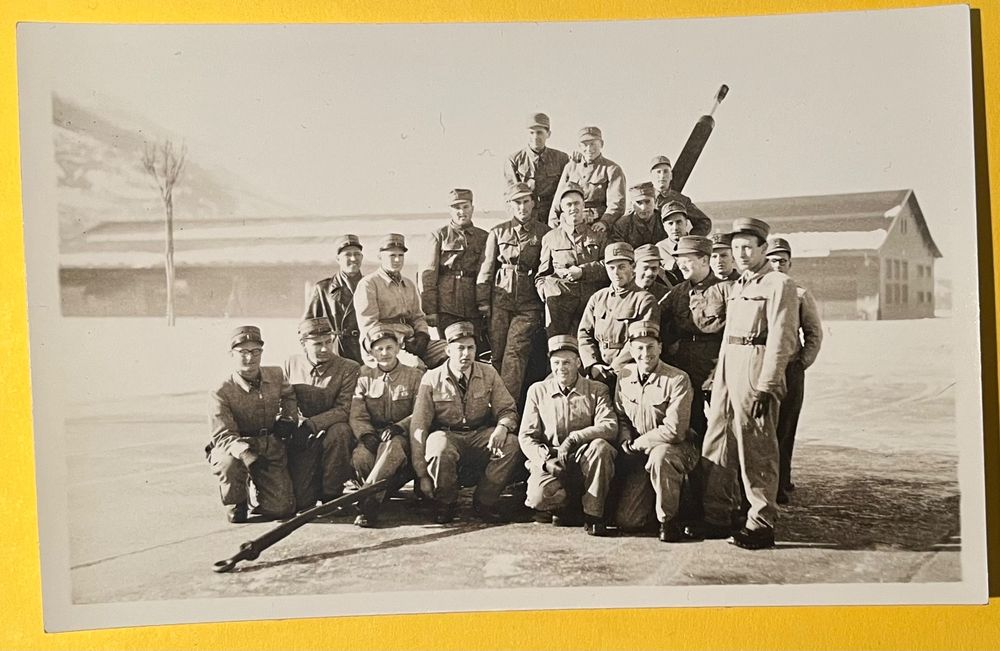 Foto-Karte Flab Schweizer Armee Schiesskurs 1951, Sitten (Gebraucht) in ...