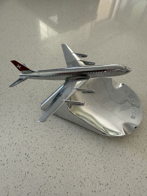 Swissair Flugzeug Aschenbecher Metall, Neuwertig,sehr selten (Gebraucht) in Wallisellen für CHF ...