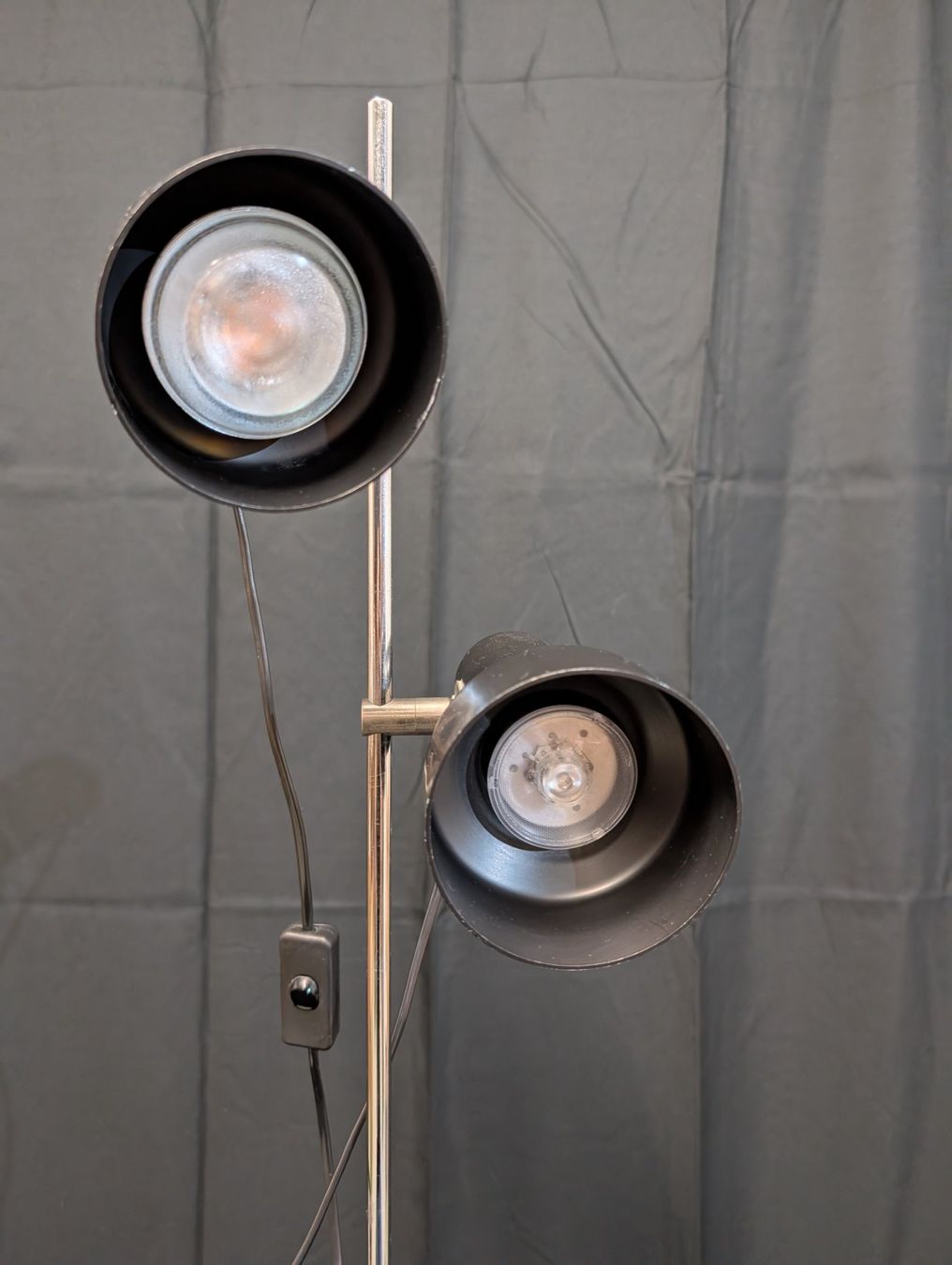 Vintage Stehlampe Space Age 70er Retro Chrom 2er Spot (D'occasion) à ...