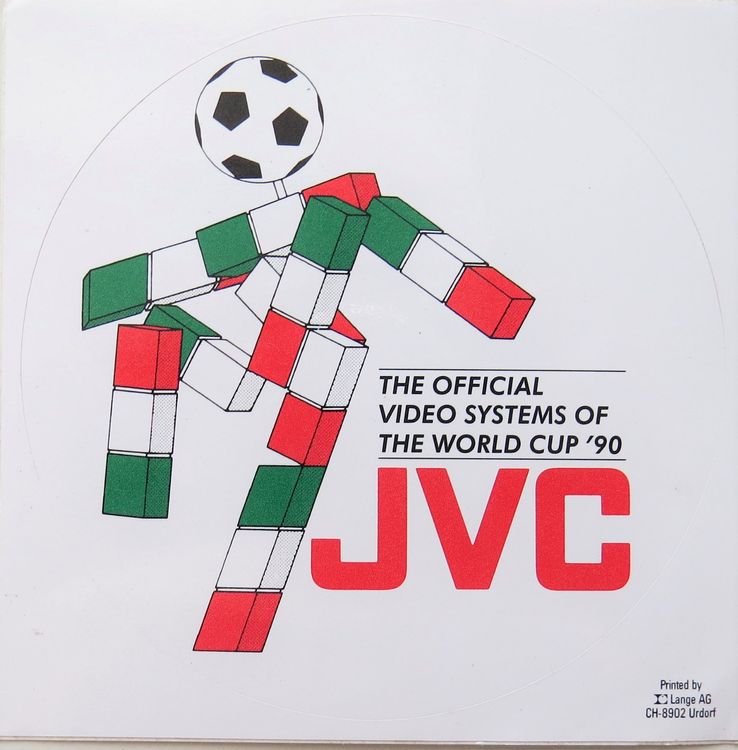 Sticker Fussball WM 90 Italia JVC | Kaufen auf Ricardo
