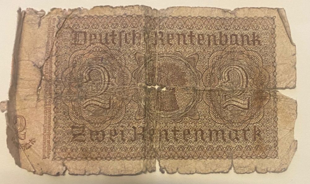 2 x 2 Rentenmark 30.01.37 & 5 Rentenmark 02.01.26 (Gebraucht) in ...