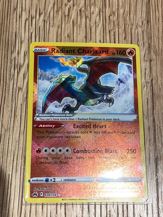 Radiant Charizard 020/159 - ENG - Crown Zenith | Kaufen auf Ricardo