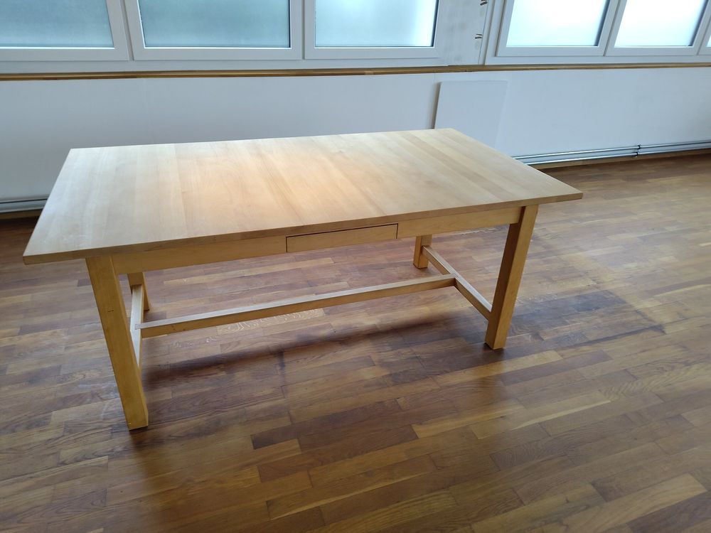 Massiver Holztisch Buche ohne Metall, ausziehbar bis 260cm (Gebraucht) in Lengnau BE für CHF 654 ...