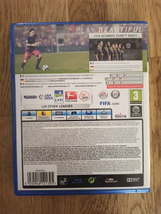 📀🎮📀FIFA 16 PS4 / PS5 📀🎮📀 (Gebraucht) in Oberweningen für CHF 4.95 – mit Lieferung auf Ricardo kaufen