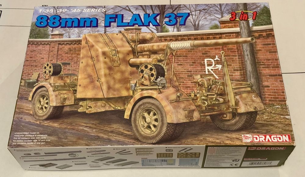 Dragon 88mm Flak 37 (3 in 1) #6287 (Gebraucht) in Pully für CHF 35 ...
