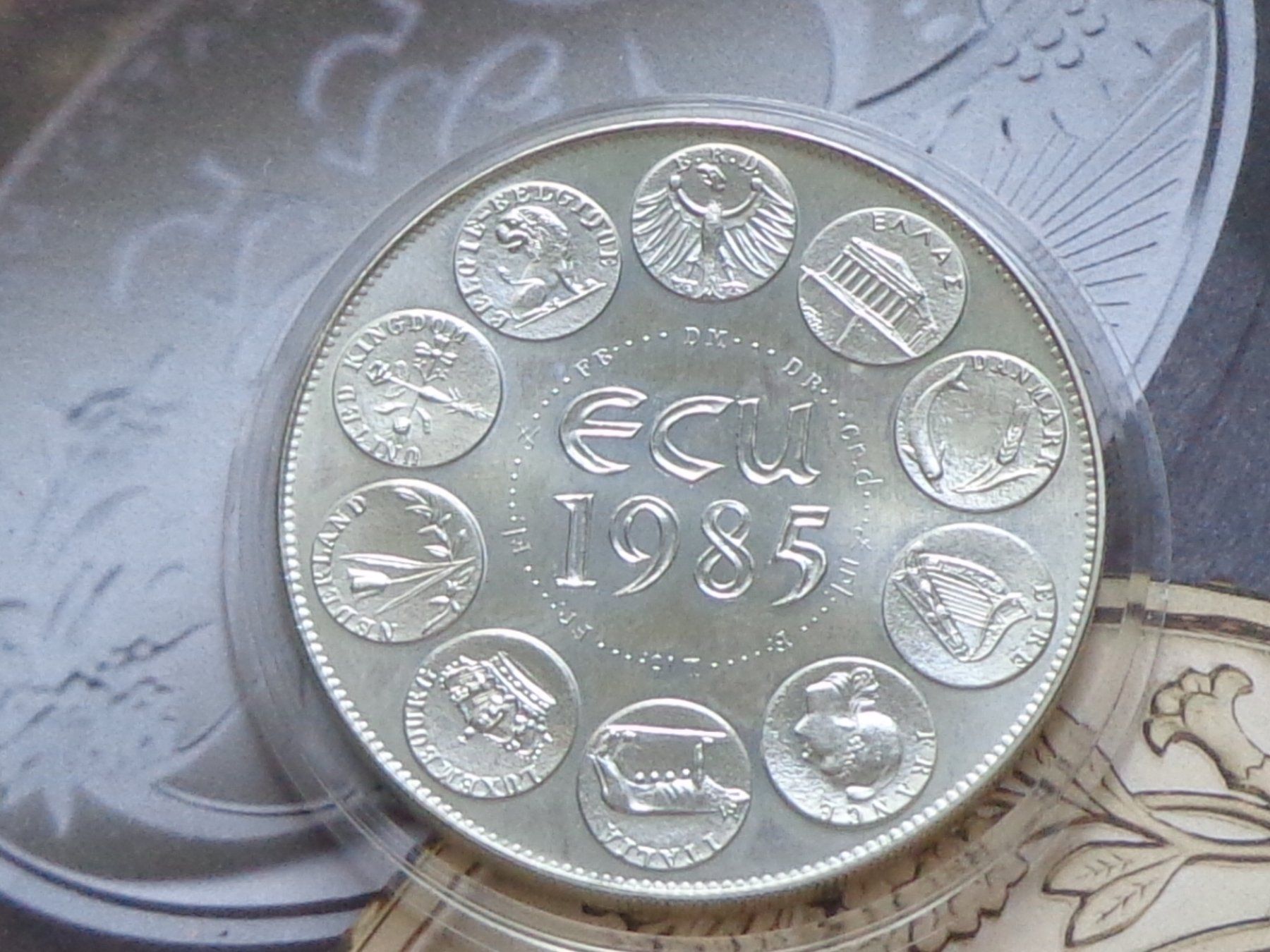 Monnaie de Paris 1 Ecu d'argent 1985 Europa 10 pays (D'occasion) à ...