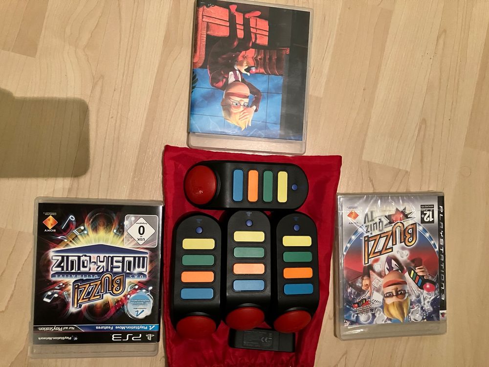 Buzz Controller inkl. 3 Spiele | Kaufen auf Ricardo