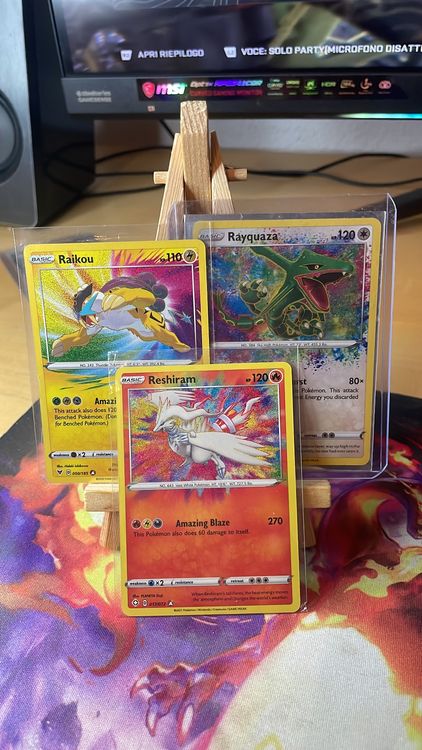 Pokemon karte trio amazing rayquaza raikou reshiram | Kaufen auf Ricardo