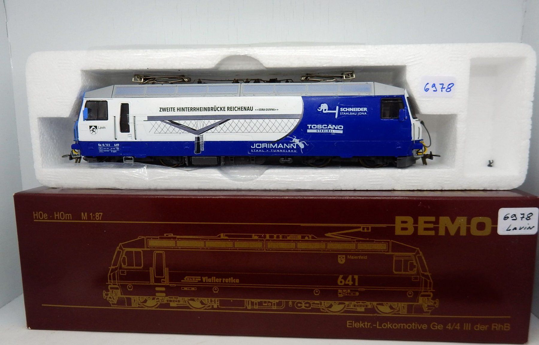 Hom- - RhB "Rhätische Bahn"- Loc Ge 4/4 III 649" Lavin" (D'occasion) à ...
