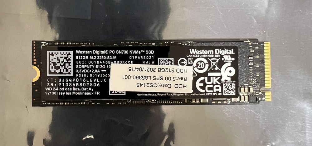 Western Digital SSD M.2 512GB (Gebraucht) in Horgen für CHF 19 – mit ...