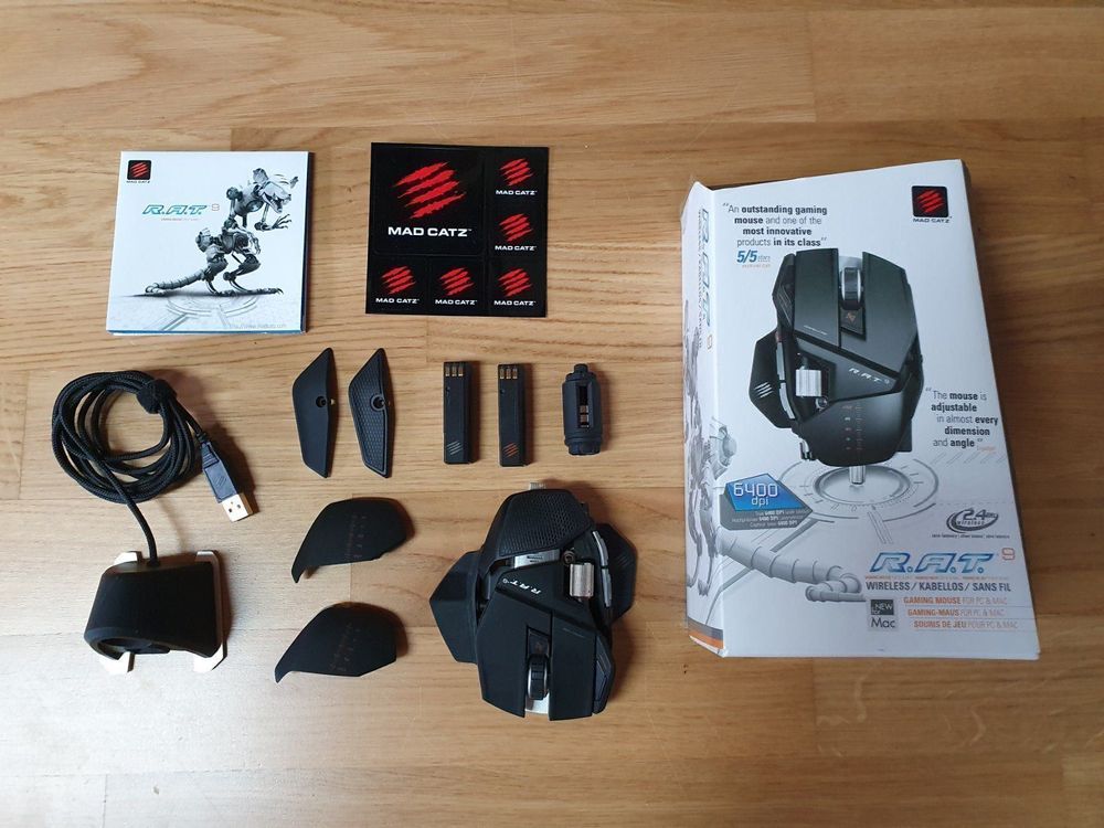 Gaming Maus MadCatz R.A.T.9 (Wireless) | Kaufen auf Ricardo