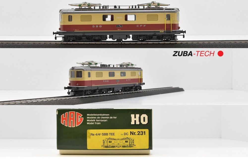 HAG 231 E-Lok Re 4/4 I TEE SBB H0 GS Analog mit OVP | Acheter sur Ricardo