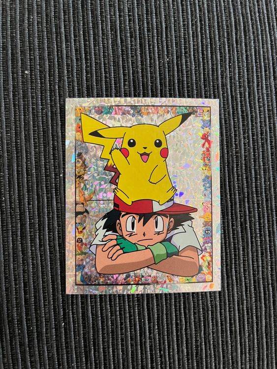 Pokemon Pikachu Holo Prism Merlin Topps Sticker Neuwertig (Neu (gemäss ...
