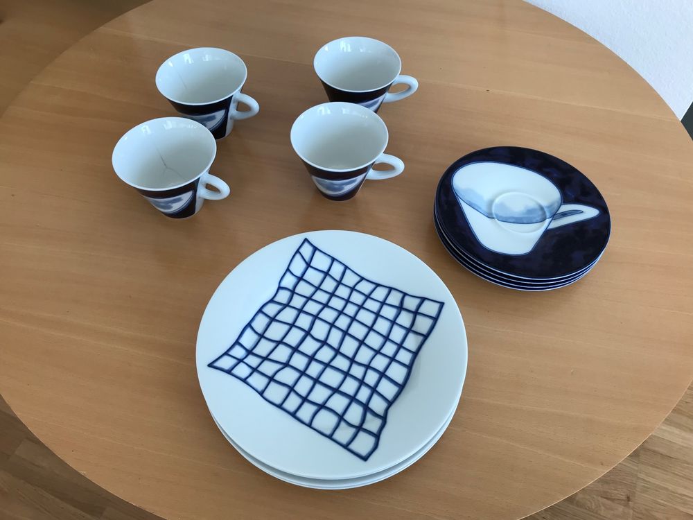 Francis Francis 4er Set Kaffeetassen und Teller | Kaufen auf Ricardo