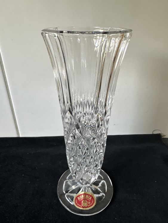 Kristall-Vase BOEMIA Czechoslovakia, Lead Crystal | Kaufen auf Ricardo