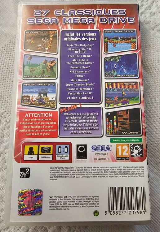 Sega Mega Drive Collection - SONY PSP | Kaufen auf Ricardo