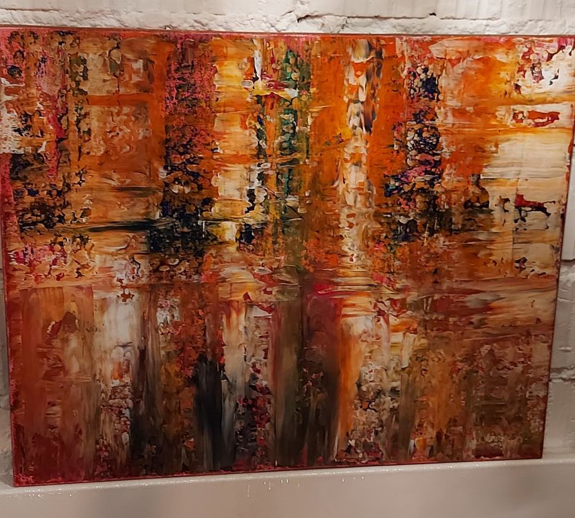 Gemälde Abstrakt von mir selbstgemalt 40×50 | Kaufen auf Ricardo