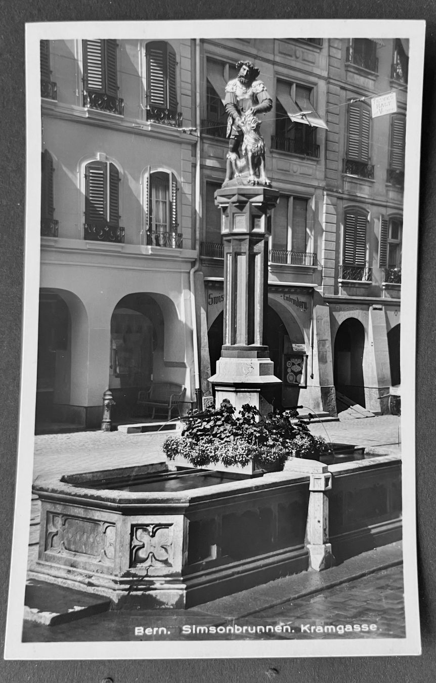 Bern. Simsonbrunnen. Kramgasse, ca. 1940 (Gebraucht) in Wabern für CHF ...