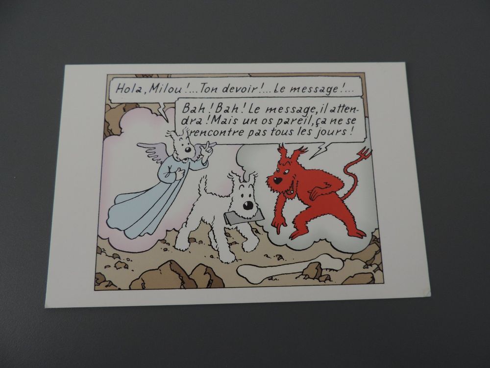 Carte MILOU MI-ANGE MI-DEMON Exposition Tintin au Tibet 1994 (Gebraucht ...