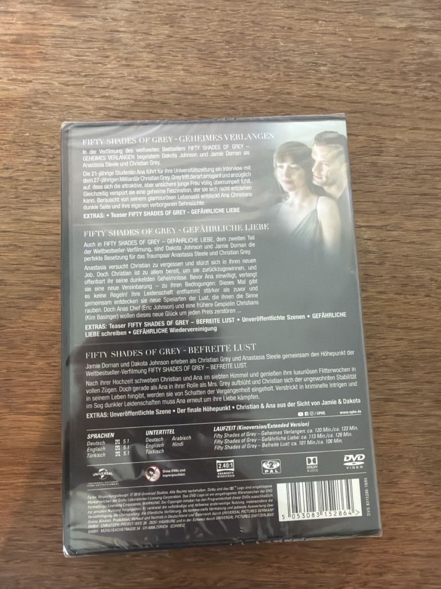 Fifty Shades of Grey - Trilogie DVD Box - NEU & OVP (Neu und ...