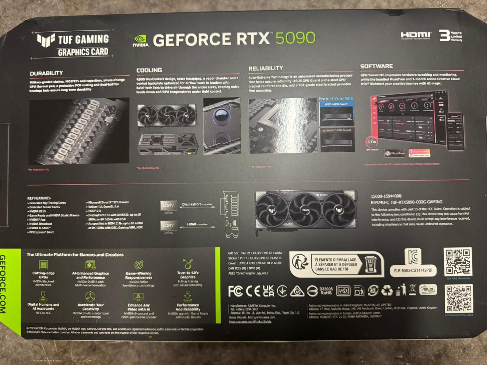 Asus TUF Gaming RTX 5090 Neu & OVP (Neu und originalverpackt) in Chur ...