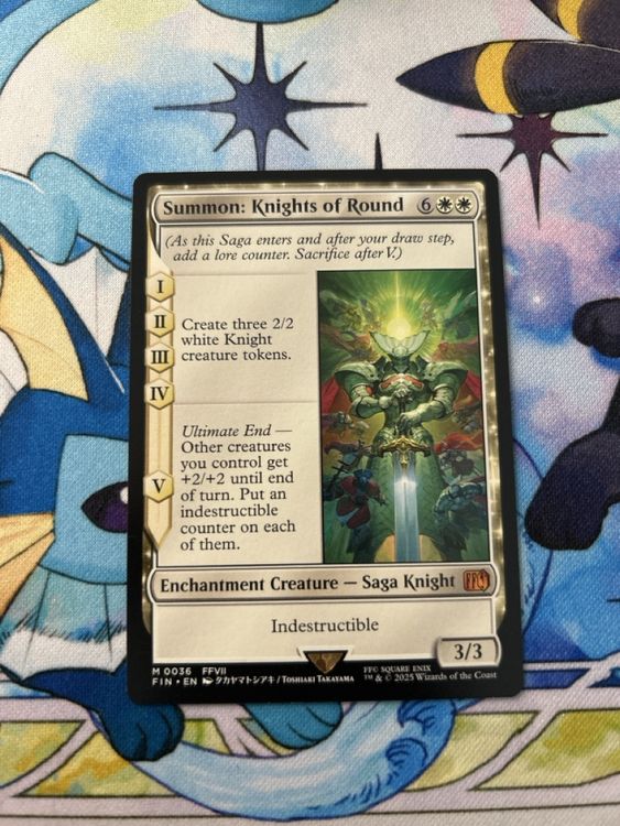 Magic The Gathering MTG: Summon Knights of Round FFVII NM (Neu (gemäss ...