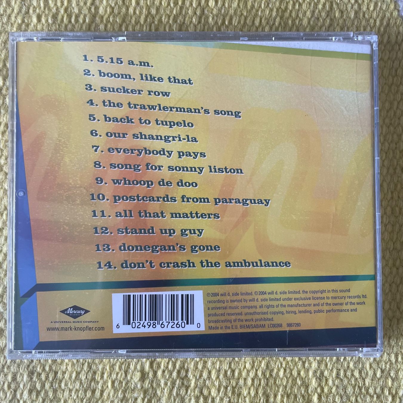 MARK KNOPFLER DIRE STRAITS-SHANGRI LA (Gebraucht) in Rorschacherberg ...