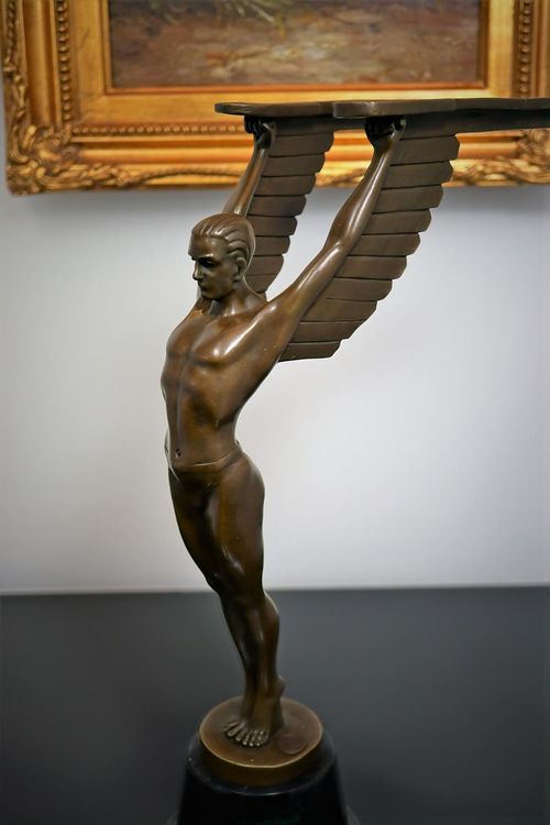 Bronze Skulptur Ikarus Art Deco Signiert Kaufen Auf Ricardo