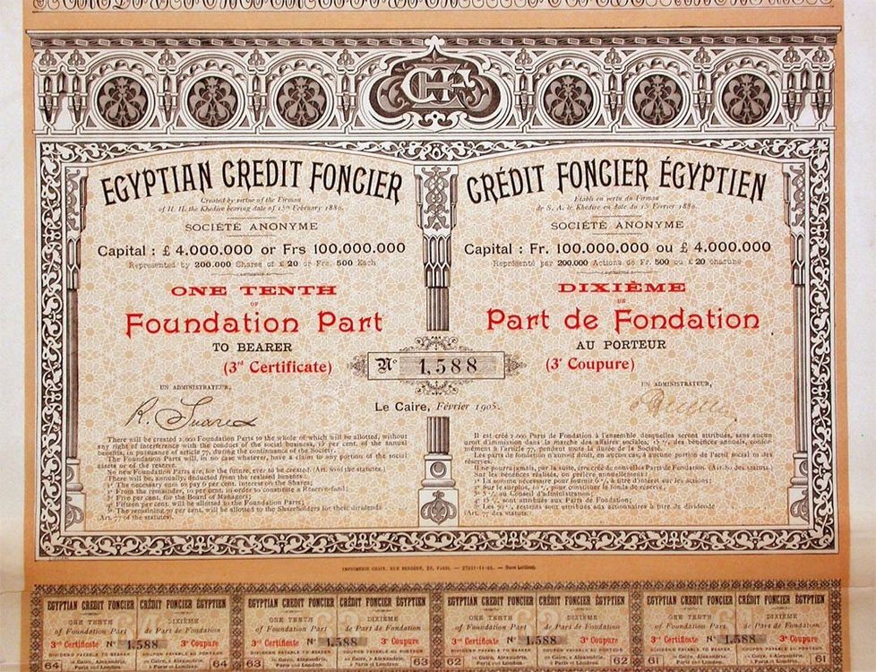 Egyptian Credit Foncier, Kairo - 1905 | Kaufen auf Ricardo